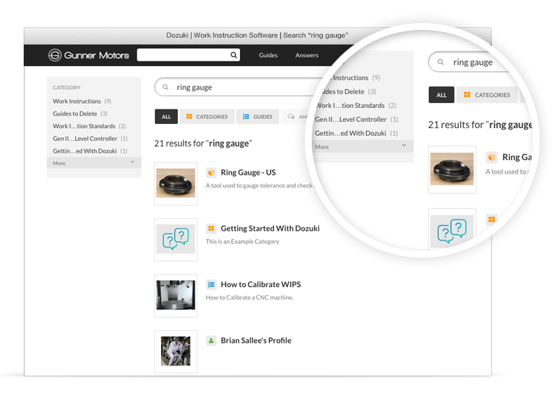 Work Instructions for Manufacturing and Standard Work - Dozuki